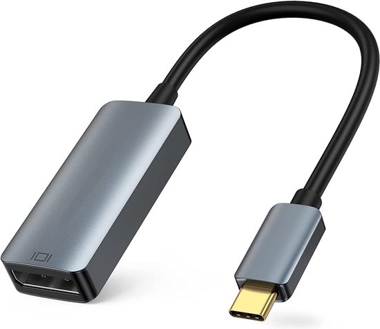 Qost - USB C Naar Displayport Adapter - 8K 120Hz - Type C 3.1 Naar ...