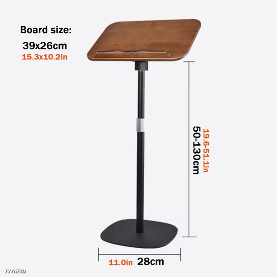 Houten Dirigent Muziekstandaard, Lifting Podium Preekstoelen Draagbare ...