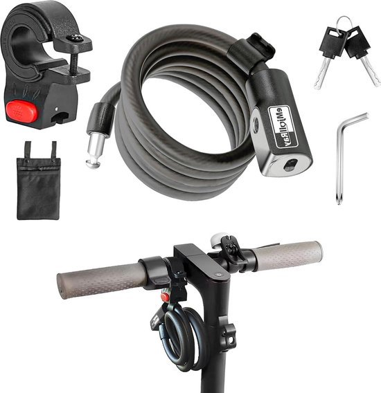 Elektrische step sloten - Fietsslot met 2 sleutels - Scooter Lock ...