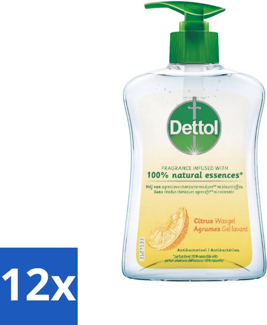 Dettol - Handzeep - Antibacterieel - 100% Natuurlijke Oliën - Citrus - 250 ml -... | bol