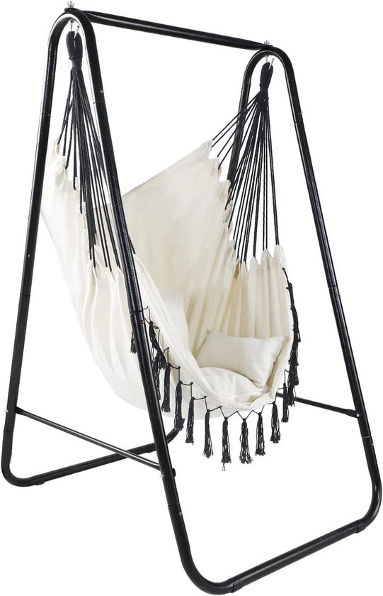 Hangstoel met frame - comfortabel en veelzijdig - 1 stuk - grijs ...