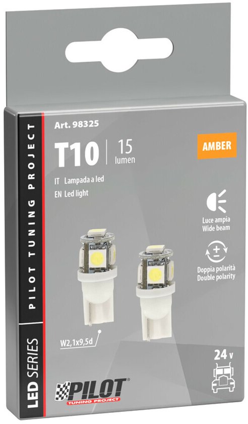 24/28V Hyper-Led 15 - 5 SMD x 3 chips - Amber | bol