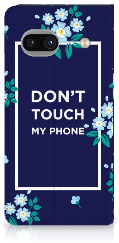 Google Pixel 8A Design Case Flowers Blue DTMP | bol