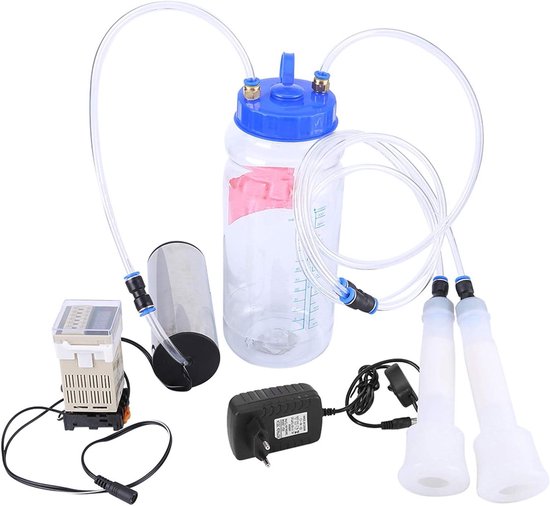 2 liter draagbare elektrische melkmachine met roterende melkkomp ...