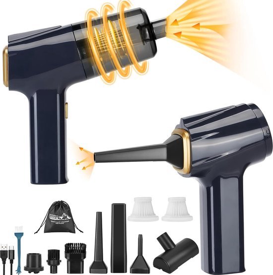 Handstofzuiger 12000pa Accu 6-in-1 Mini Handstofzuiger Nat En Droog ...