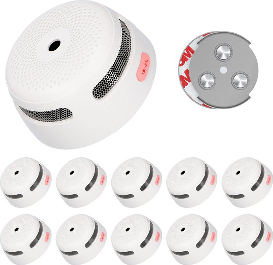 X-Sense XS01 Rookmelder met magneet montage - 10 Rookmelders - 10 jaar ...