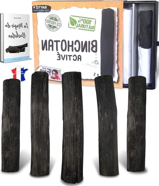 Plantaardig Waterfilter met Actieve Kool Binchotan-stick - Bio x5 ...