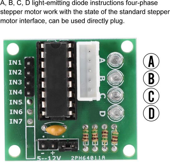 5 Stks ULN2003 Driver Board - Compatibel met Stepping Module - 4 Phrase Stepper Motor . | bol