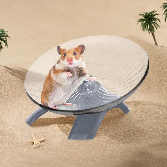 Stille hamsterwiel - Vliegende schotel plastic loopwiel voor hamsters - Oefening... | bol