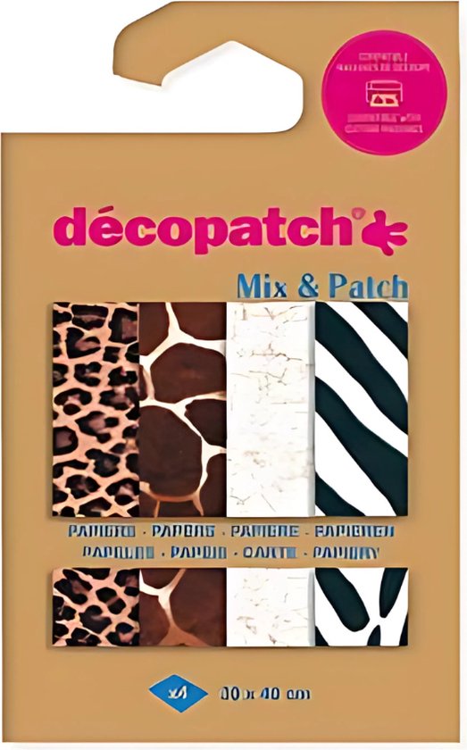 Decopatch papier Mix & Patch Dierenhuiden | bol