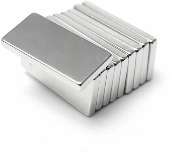 Mini-magneten 20 x 10 x 2 mm 10 stuks rechthoekige neodymium magneten ...