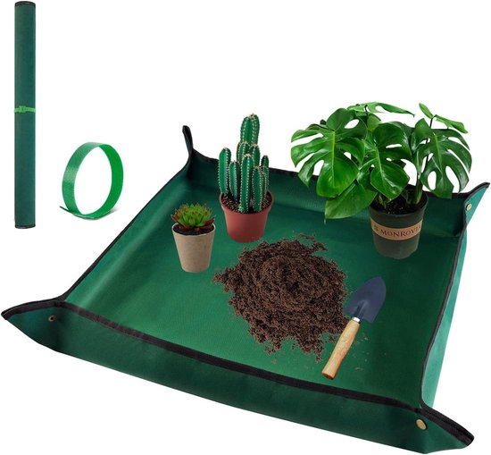 Unyqoos ® Opvouwbare Waterdichte Tuinmat met Plantenbinders voor ...