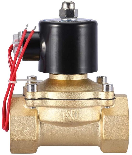 NC Tweeweg Magneetventiel AC 220V 1-1/4 "Elektromagnetische Messing Klep IP65... | bol