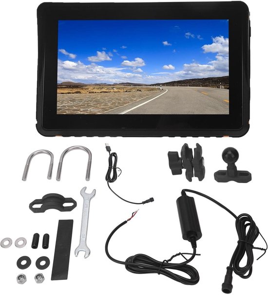 Motorcycle WiFi GPS Navigation Device IPX7 Waterproof 7 Inch Large IPS ...