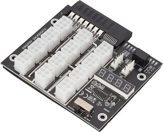 Mijnbouw GPU Breakout Board 12 Poorten 6Pin LED Spanning Display ...