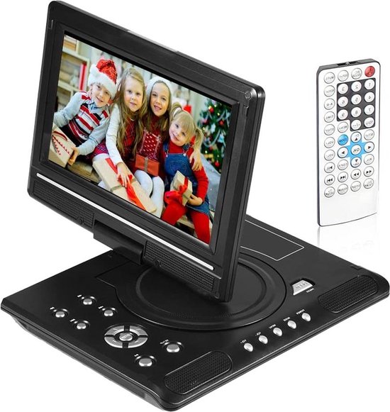 Lecteur DVD HD portable 9 pouces - Écran large LCD rotatif à 270 degrés ...