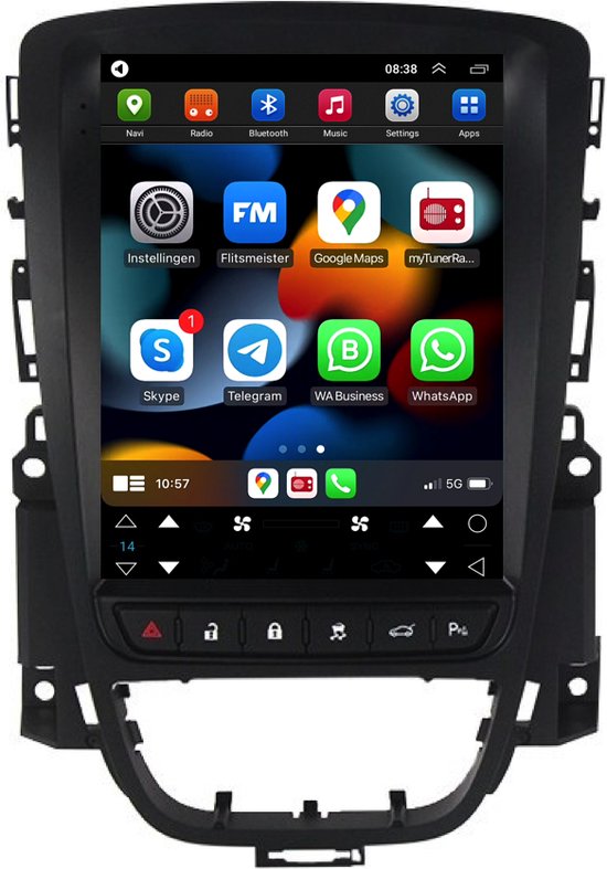 Carplay autoradio voor Opel Astra | Astra J | Cascada | 2009 t/m 2019 ...