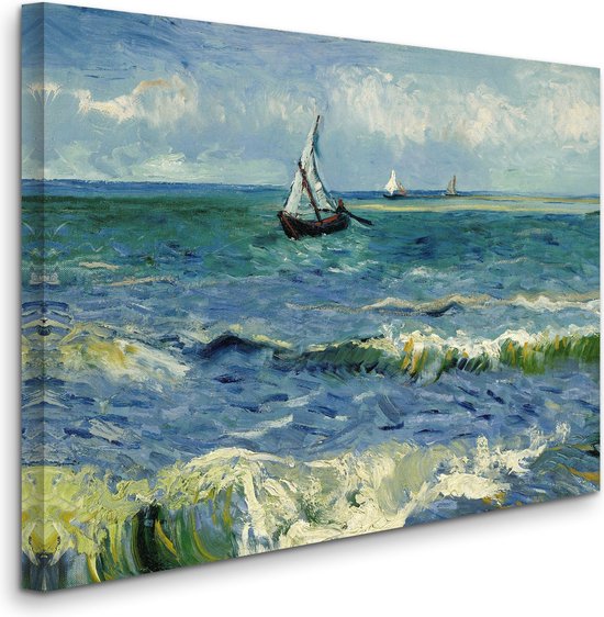 Vincent van Gogh - Seascape near Les Saintes-Maries-de-la-Mer (1888 ...