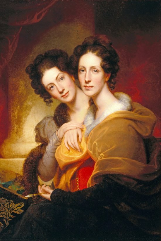 Rembrandt Peale - The Sisters (Eleanor and Rosalba Peale) (1826) - 3:2 ...