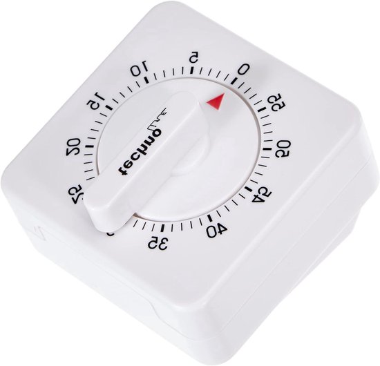 Analoge kookwekker - handig en nauwkeurig - 1 stuk - wit | bol