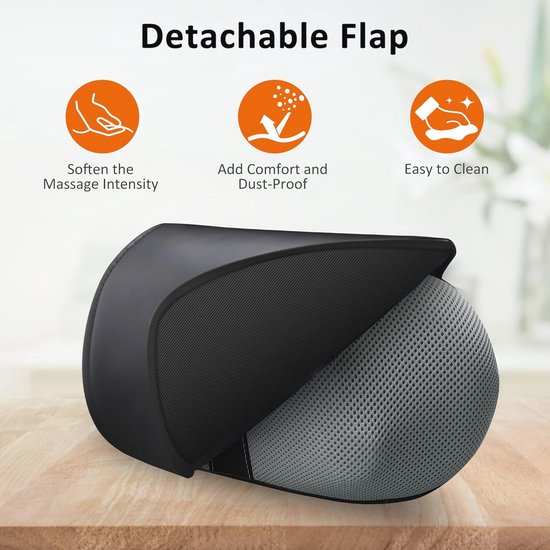 Shiatsu Massagekussen met Warmte - Verlicht Spierpijn en Stress voor ...