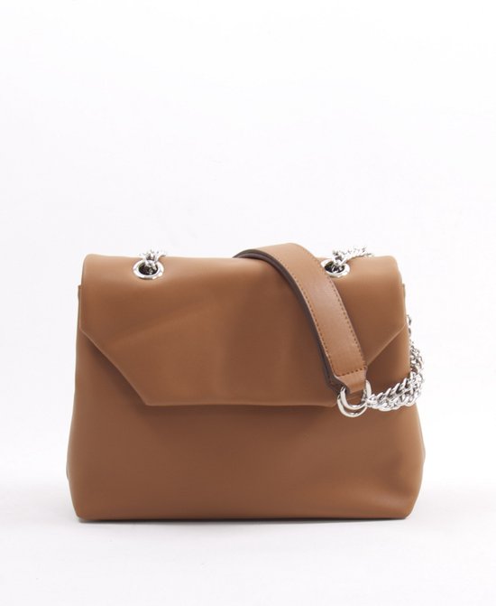 Fume London Dames Crossbody Schoudertas met klep met ketting ...