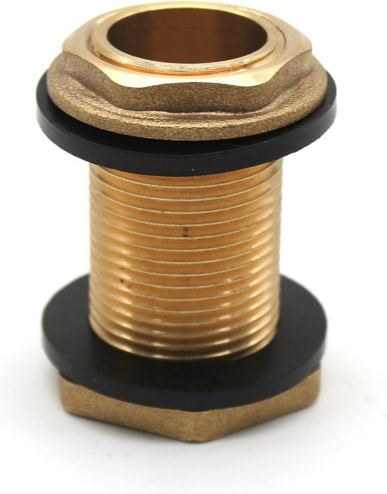 DOJABarcelona | Doorvoer watertank - Messing connector - Accessoires Kraan voor tuin -... | bol