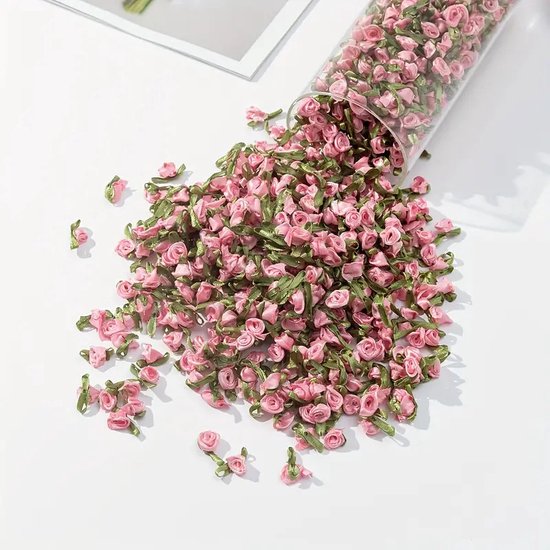Kunstbloemen Mini roosjes - Roze miniroosjes voor decoratie - 50 stuks ...