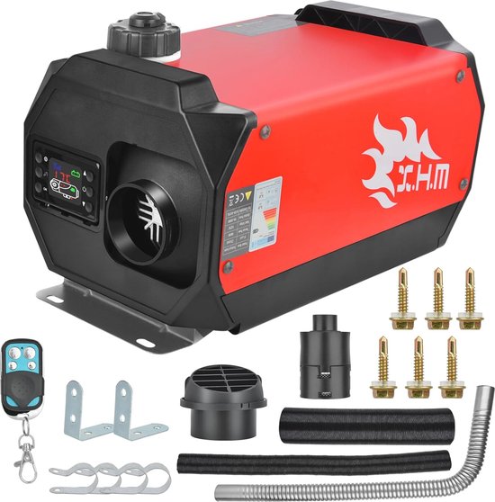 Staande Diesel Verwarming 5 kW - 12V Luchtverwarming voor Auto, Camper ...