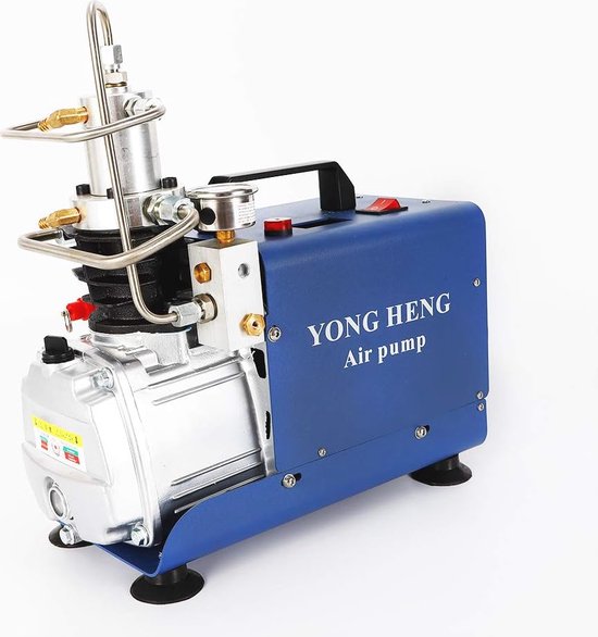 Draagbare PCP Luchtcompressor 1800W - 0-30 mPa Hogedrukpomp voor Paintball en Duikflessen | bol