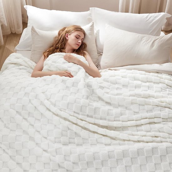 Extra Grote Warme En Zachte Fluffy Plaid Deken Met Tijdloos Ruitpatroon ...
