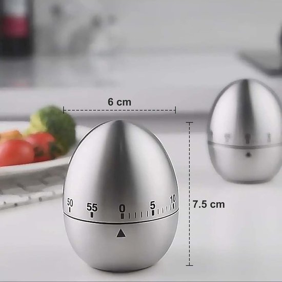 Mechanische Eierwekker - Keuken Timer voor Perfecte Kookresultaten | bol