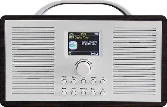 Stijlvolle Digitale Radio met Bluetooth en AUX voor Thuis en Tuin | bol
