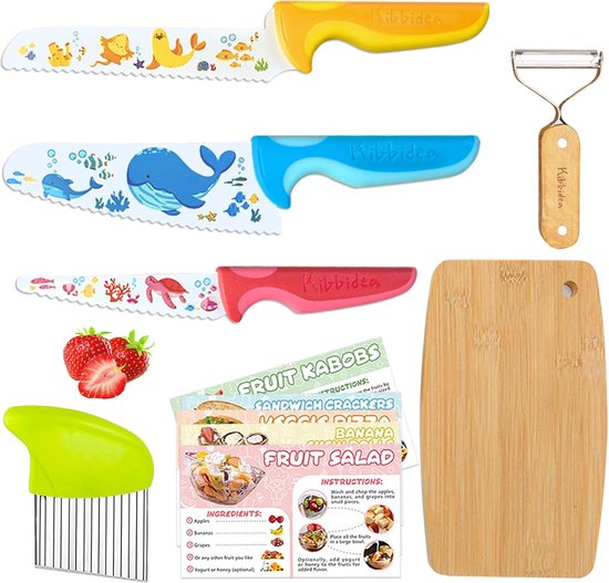 Kinder Mes Set 4 Stuks - Kindermessen vanaf 3 jaar - Kinder Snijmes ...