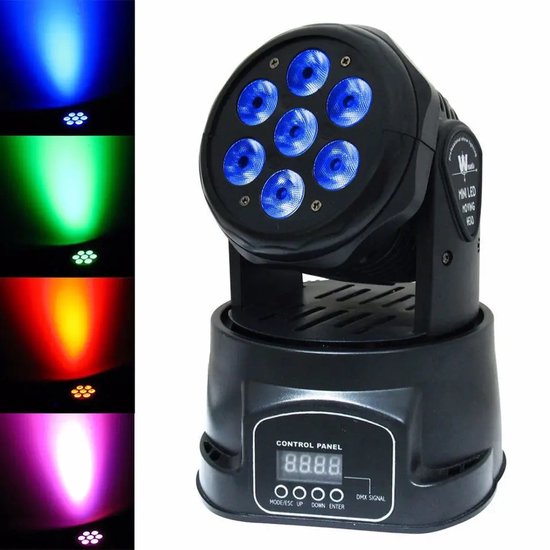 MOVINGHEAD MINI LED WASH RGBW DMX NIEUW IN DOOS | bol