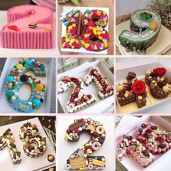 Cakevorm cijfers siliconen bakvorm cijfers groot 3D nummer cake bakvorm ...