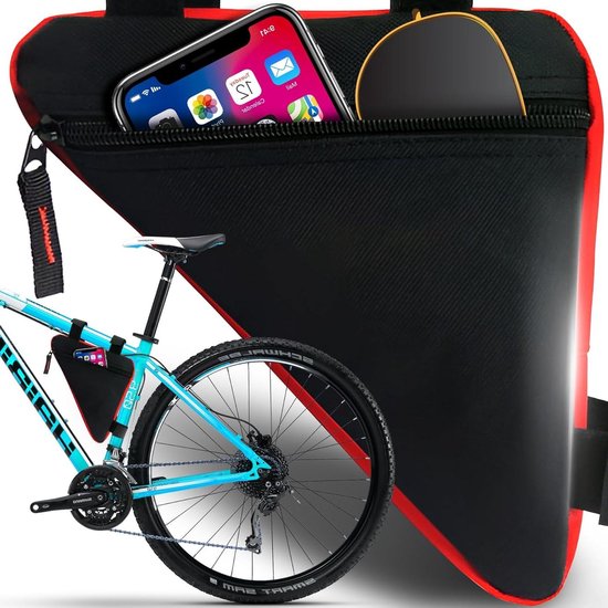 Pannier Triangle Bag 2L Frame Bag - Road Bikes MTB Mountain Bike ...