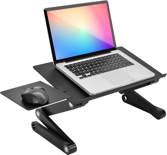 Height-Adjustable Laptop Table for Bed - Portable Notebook Stand with ...