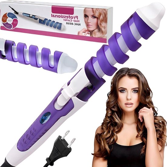 Large Spiral Curling Iron with High Quality Antistatic Ceramic Coating ...
