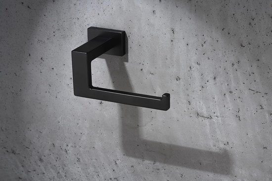 Luxe Zwart WC Rolhouder | Tijdloos Design voor Badkamer en Toilet ...