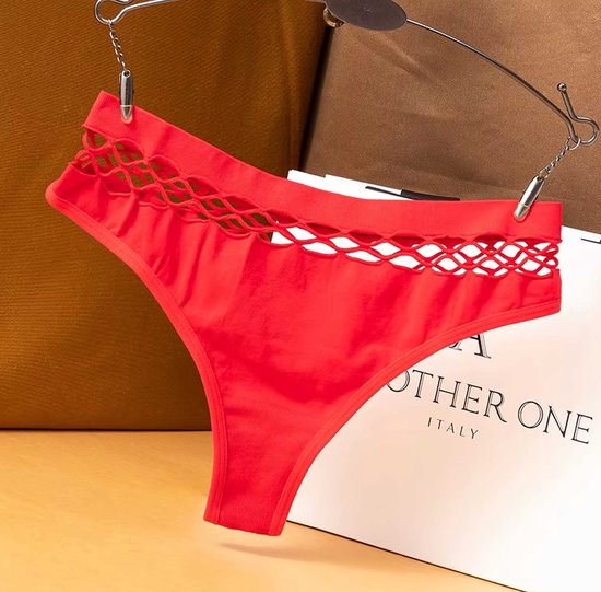 Sexy open Slip Rood - Dames Ondergoed - Lingerie | bol