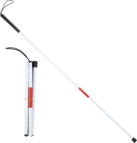 Wandelstok voor Blinden - blindenstok-blindengeleidestok-... | bol