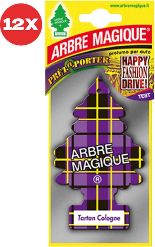 12 stuks Arbre Magique Geurboom luchtverfrisser voor in de auto Tartan ...