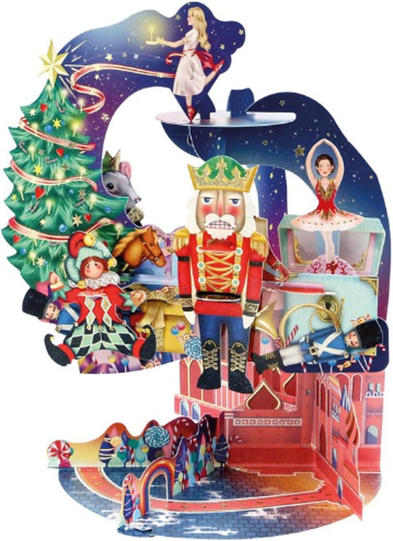 3D Pop Up De Notenkraker Kerst Wenskaart - XPD023 - Unieke ...