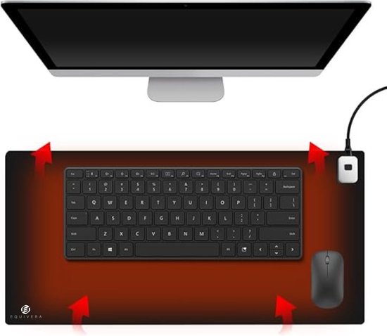 Equivera Verwarmde Muismat - Verwarmde Bureau Onderlegger - Bureau ...