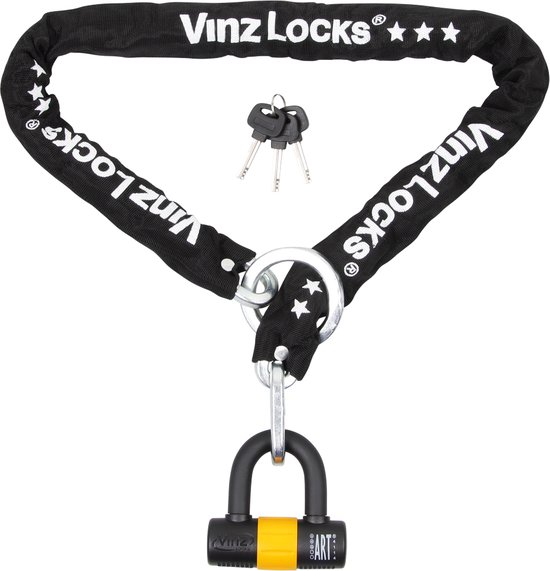 VINZ Kungur ART 3 Kettingslot 150cm | 3 Sleutels | ART 3 Slot ...