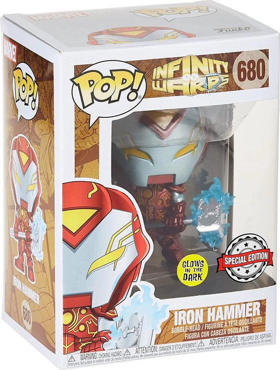 POP! Marvel Iron Hammer GITD #680 Infinity WARPS Exclusive | bol