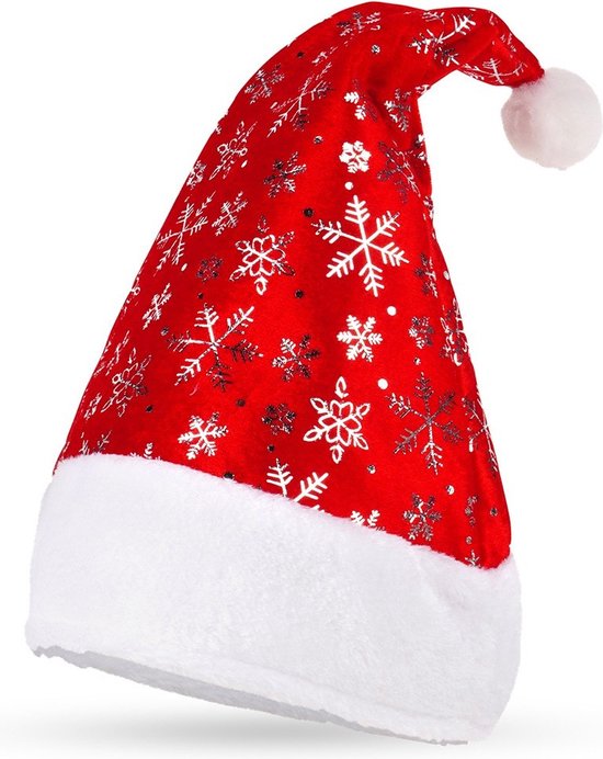 Kerstmuts Universeel met Pompon 43 cm - Kerst Muts - Hoed | bol
