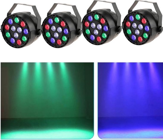 D-Store Stroboscoop - 4 Stuks 7 Kanaal Led Podium Spotlight ...