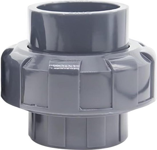 Union Connector 40mm Inner Dia Pipe - PVC Sanitair Fittings - Grijze ...
